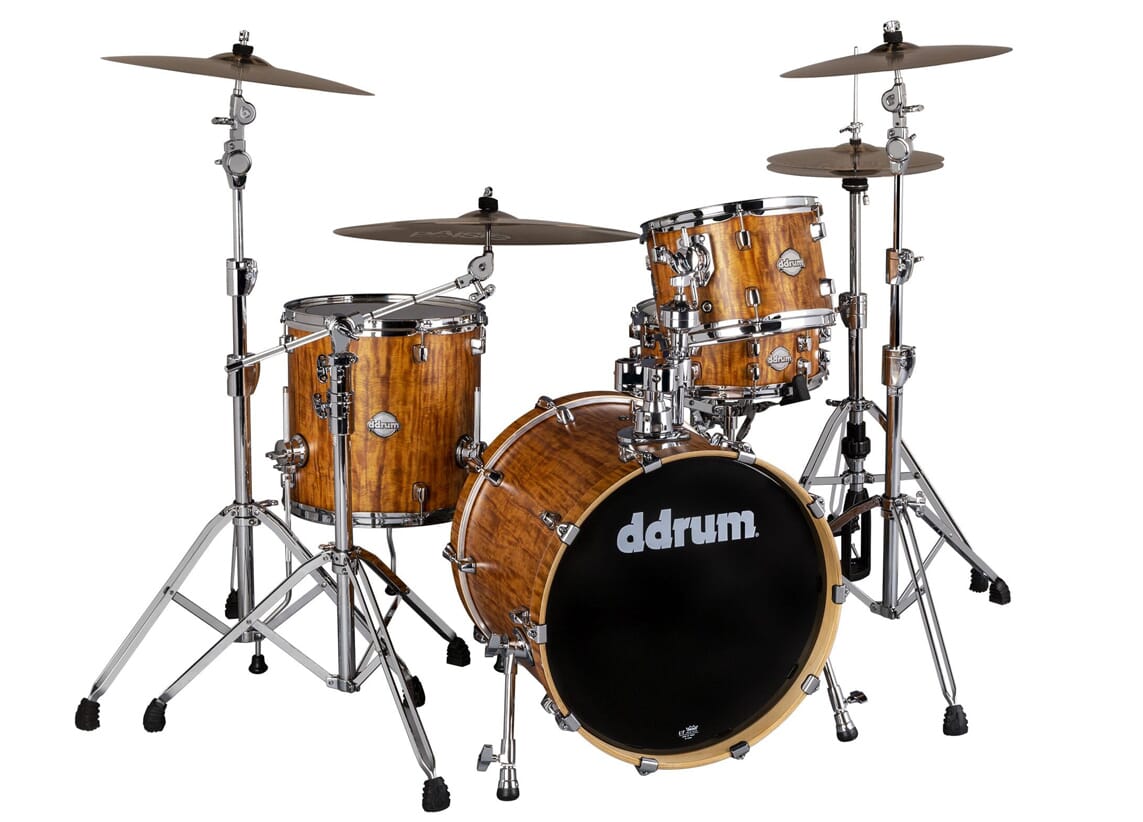 DOMINION BIRCH 4PC SHELL PACK SATIN BUBINGA WRAP | ddrum