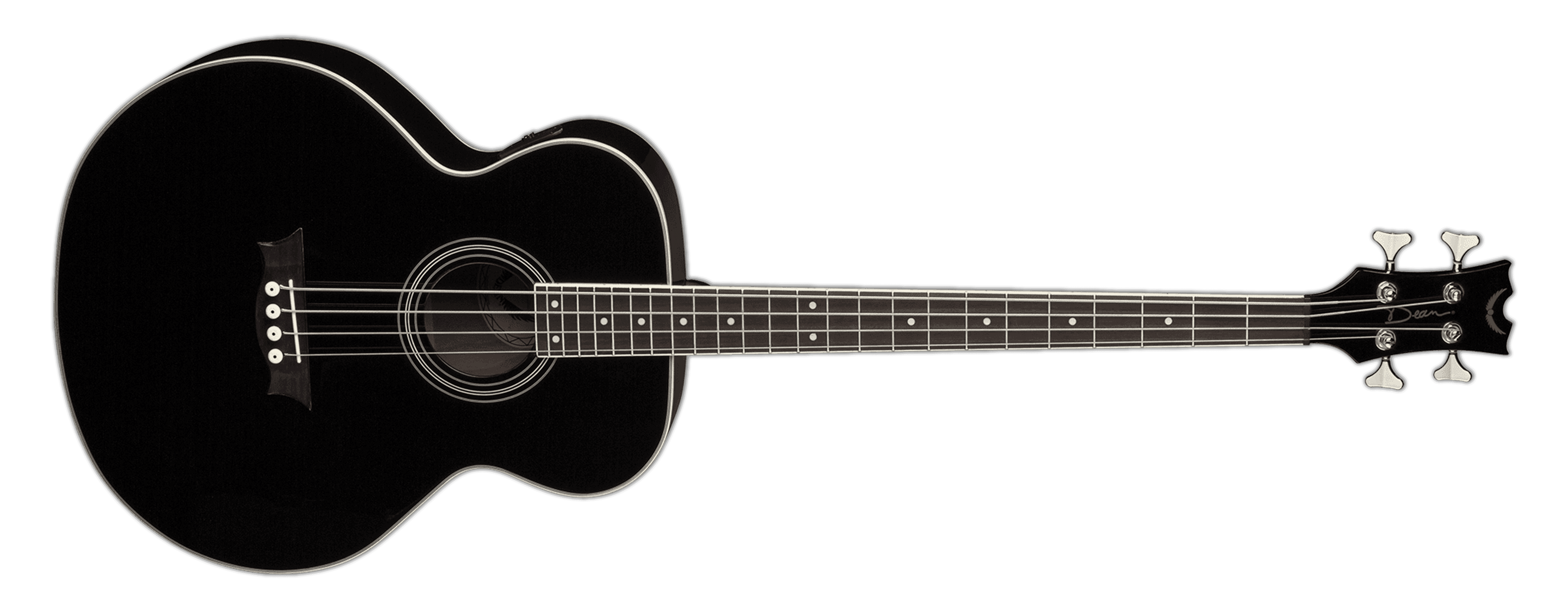 ACOUSTIC/ELECTRIC BASS - CLASSIC BLACK | Dean Guitars