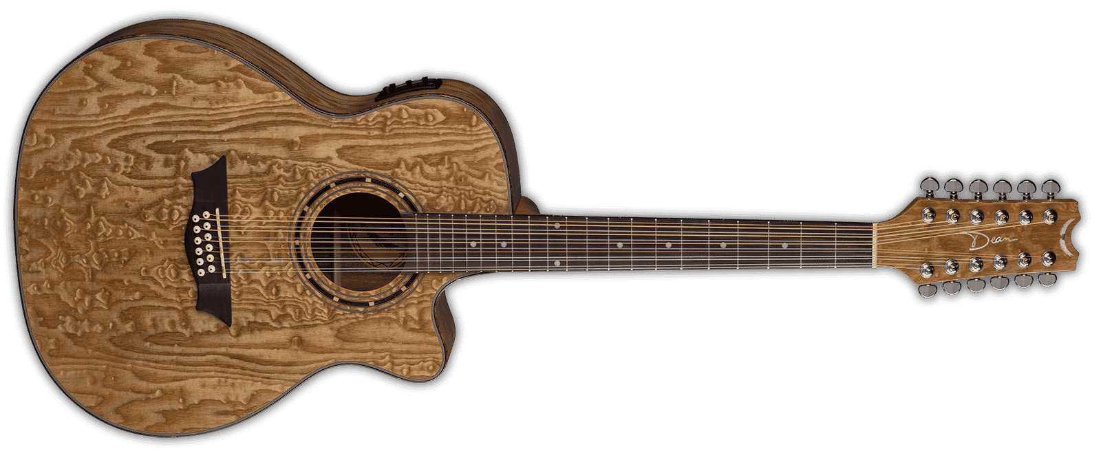 EXOTICA QUILT ASH A/E 12 STRING - GN | Dean Guitars