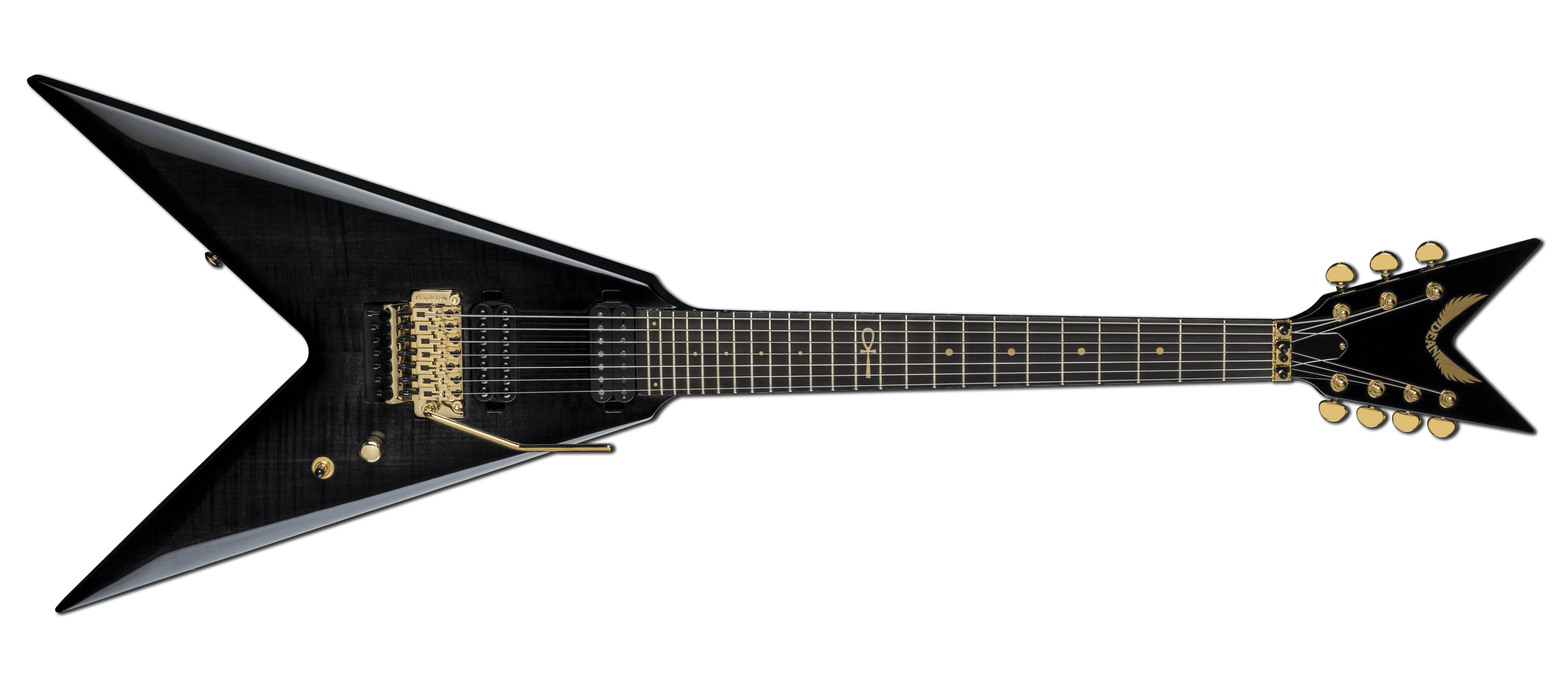 Karl Sanders V 7 String Transparent Black | Dean Guitars